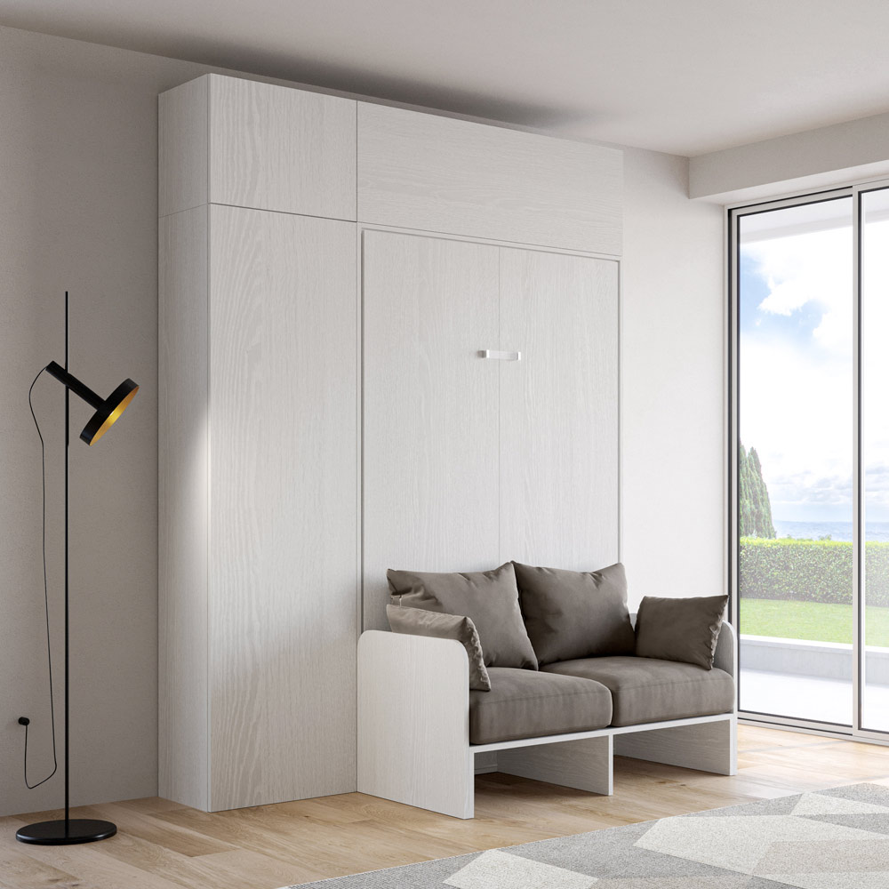 Queen Size Foldaway Bed with Sofa, Column and Wall Unit - Magicompare ...