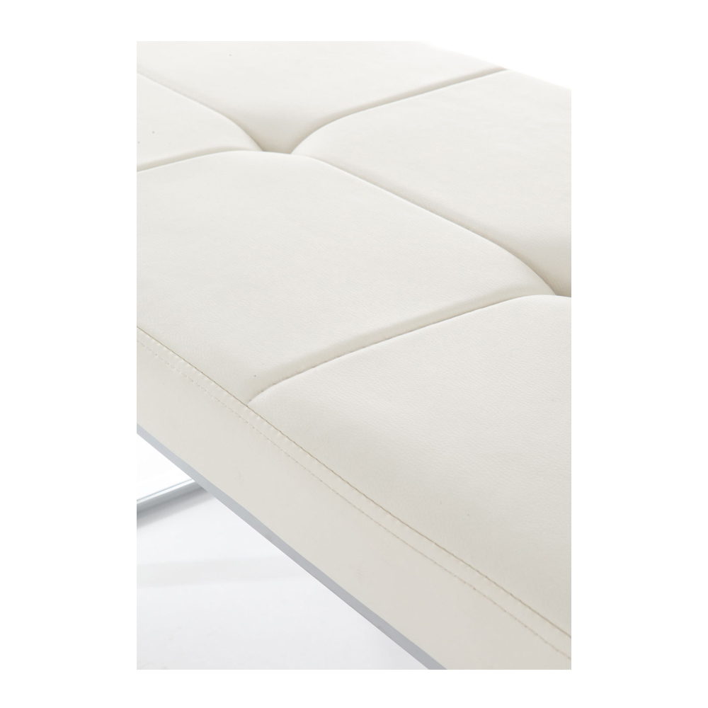 Bench in Synthetic Leather and Metal Structure