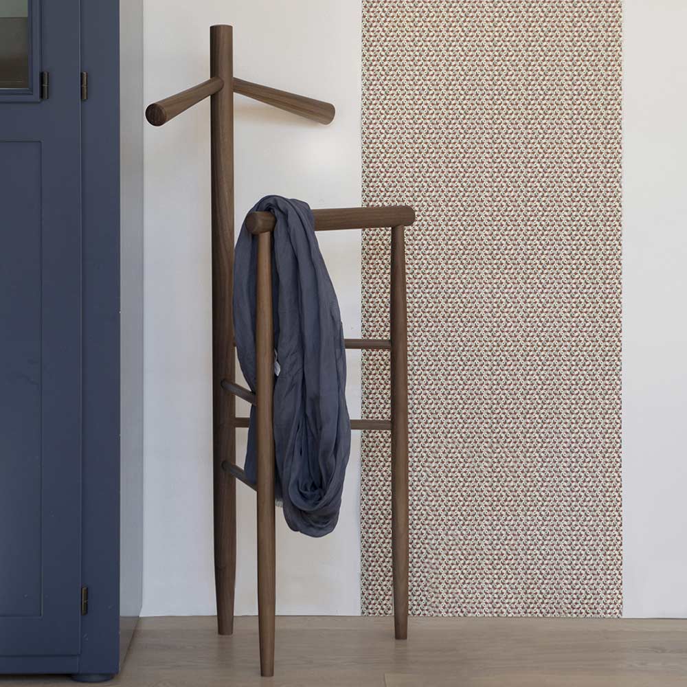 Valet stand in Walnut or Ash Solid Wood Made in Italy