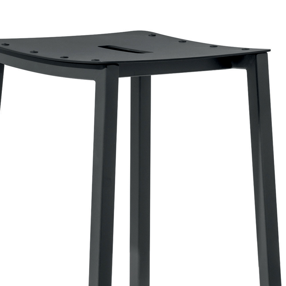 Stackable Outdoor Stool of Modern Design Made in Italy