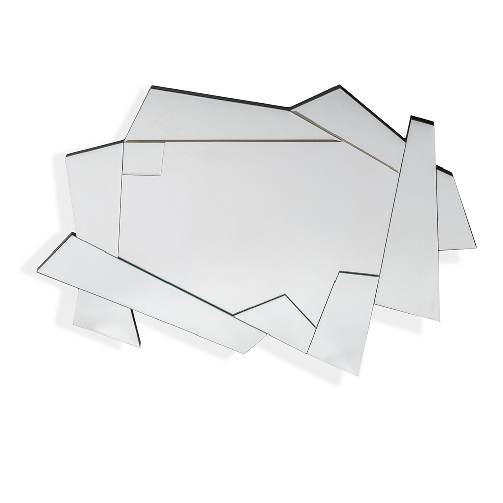 Shaped Wall Mirror Made of Modern Glass