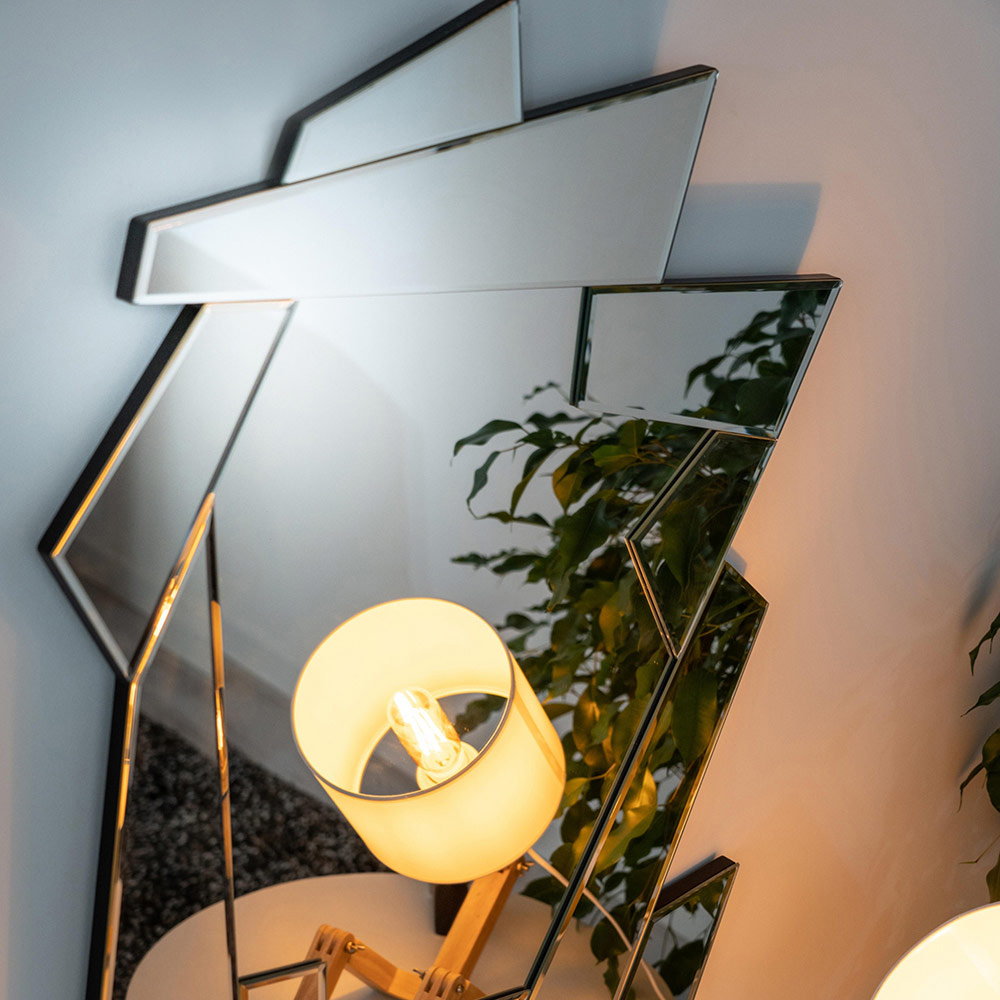 Shaped Wall Mirror Made of Modern Glass