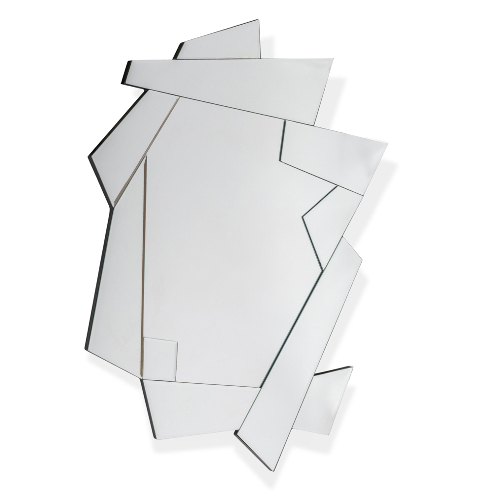 Shaped Wall Mirror Made of Modern Glass