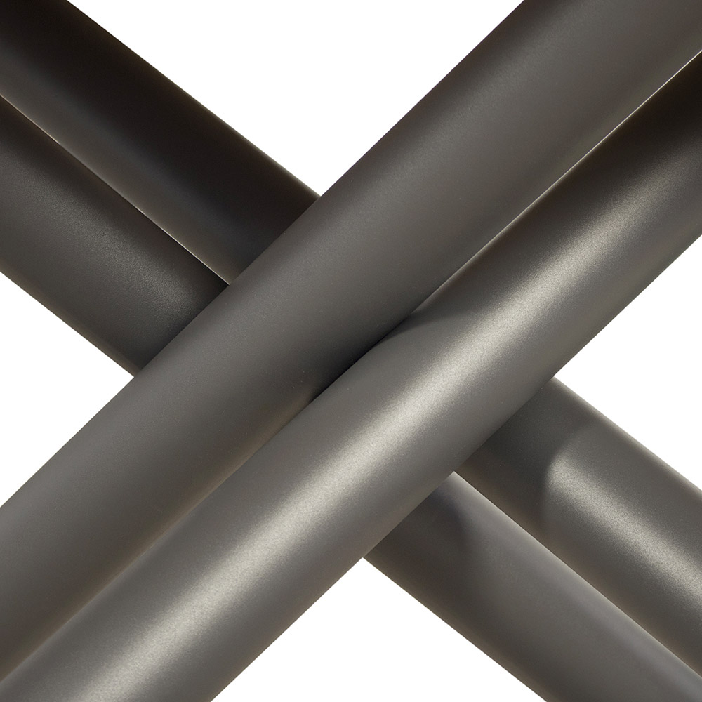 Extendable table to 440 cm with tubular iron legs