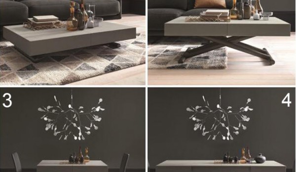 Transforming Coffee Table: More Space is a New Home Concept