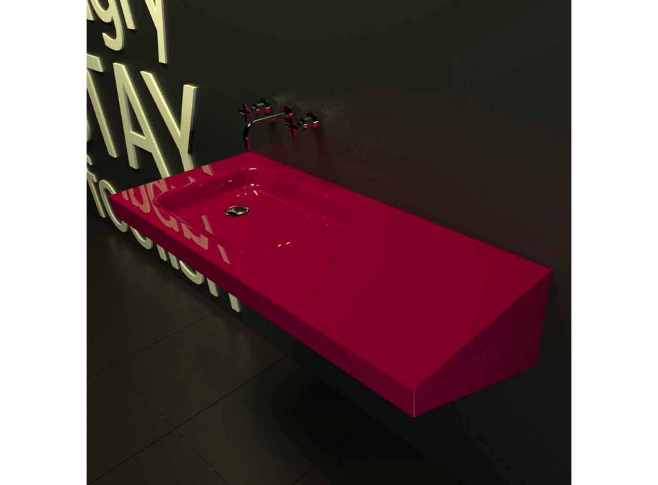 Wall mounted sink Saddled, modern Italian design made in Italy