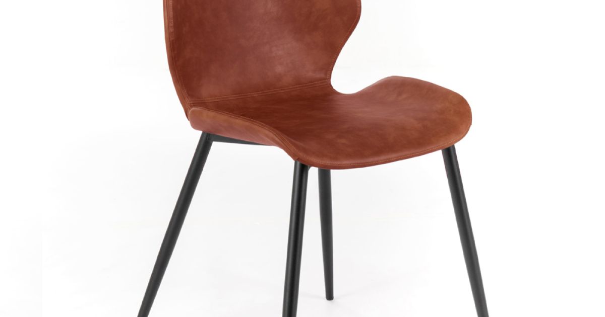 4 Soft-touch Chairs of Different Colors and Metal Legs