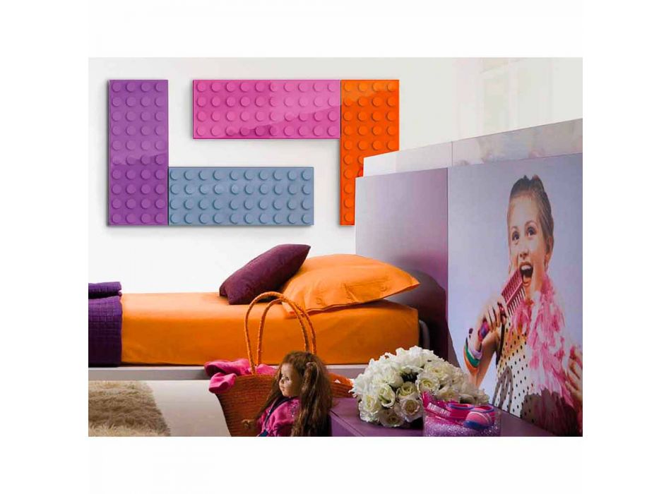Modern lego brick electric radiator Brick made in Italy by Scirocco H
