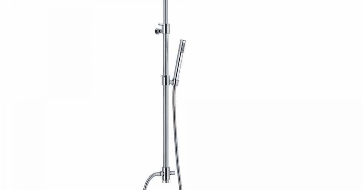 Modern Shower Column with Showerhead and Flexible Made in Italy