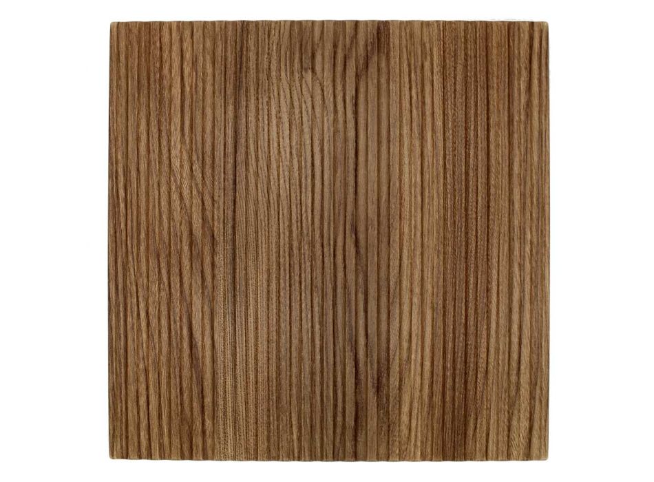 Bathroom Composition in Ribbed Oak and Open Compartment