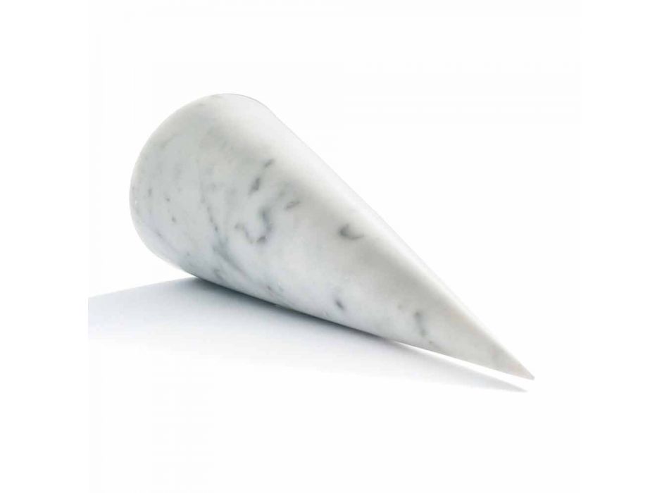 Cone in Carrara Marble Modern Decorative Made in Italy
