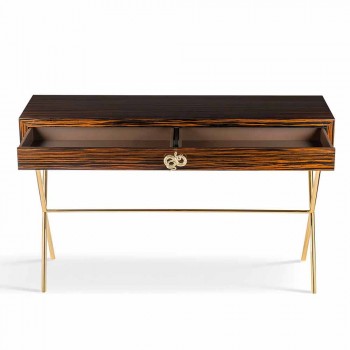 Modern console table Ada 4, with sliding drawers,made of glossy ebony