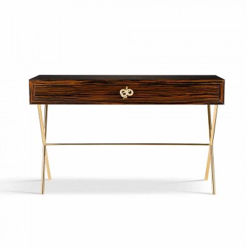 Modern console table Ada 4, with sliding drawers,made of glossy ebony