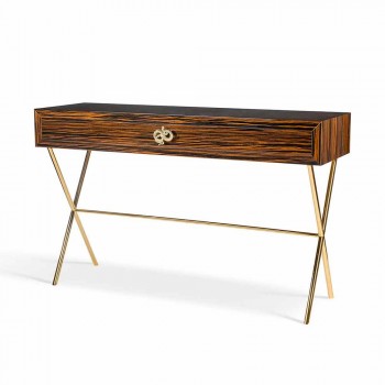 Modern console table Ada 4, with sliding drawers,made of glossy ebony