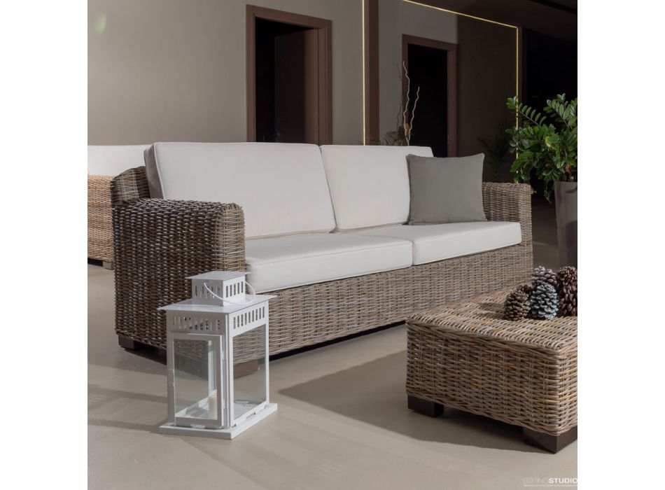 Sofa Various Sizes in Kubù with Cushions