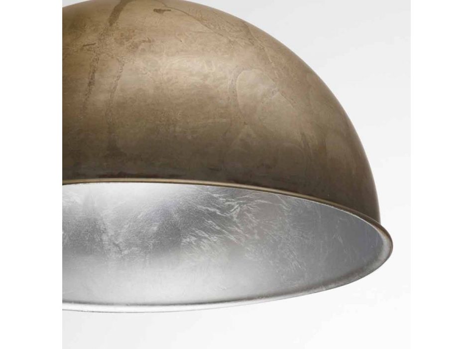 Rustic style iron or brass pendant lamp Galileo Ø60 Il Fanale