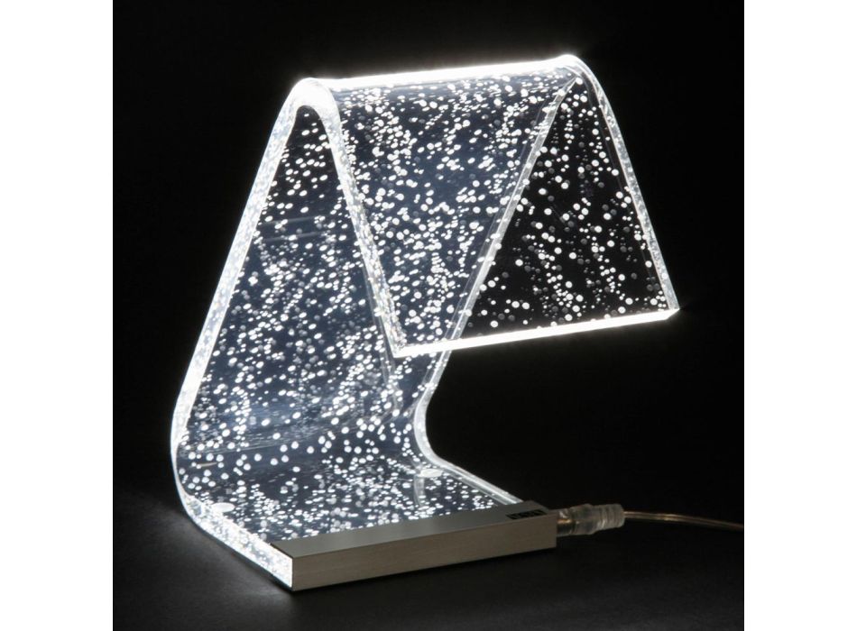 LED Table Lamp in Laser Engraved Design Plastic