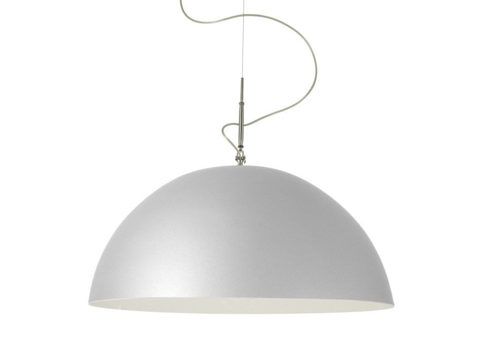 In-es.artdesign Mezza Luna modern chandelier in two-tone nebulite