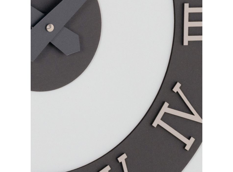 MDF Wall Clock and Roman Numerals in Linen Relief