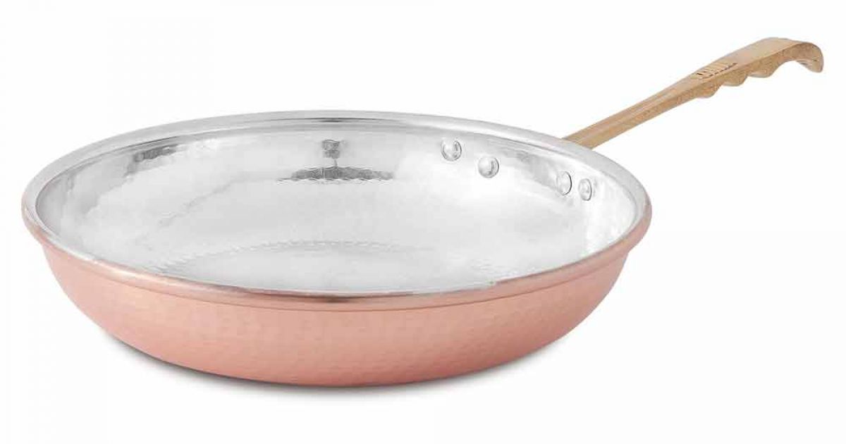 Pan with Handle in Tinned Copper by Hand Italian Luxury