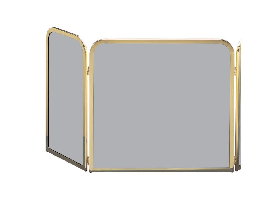 Brass spark arrestor with smoked tempered glass