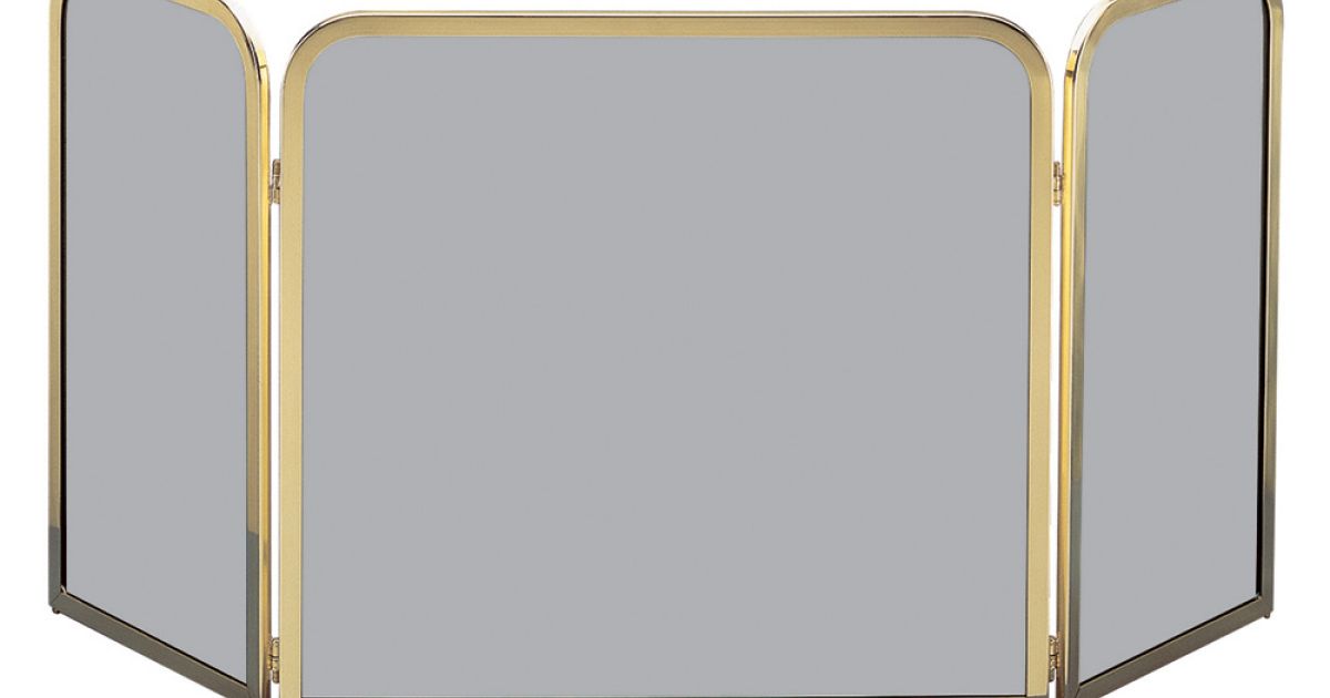 Brass spark arrestor with smoked tempered glass