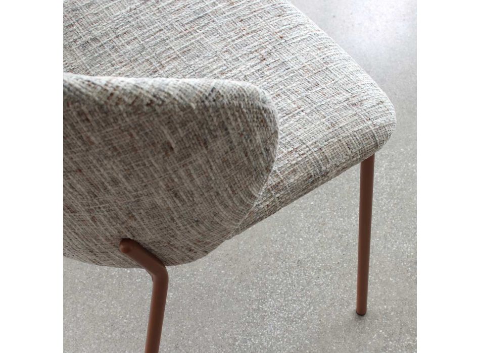 Metal armchair and Neve Cashmere seat