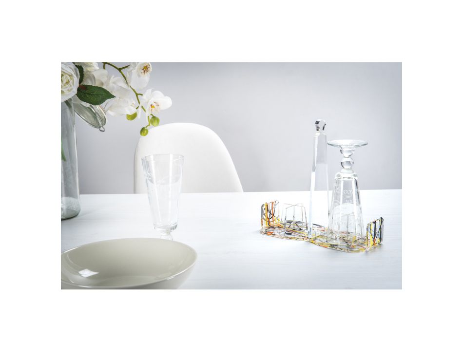 Elegant Multicolor Cup Holder in Colored Plexiglass