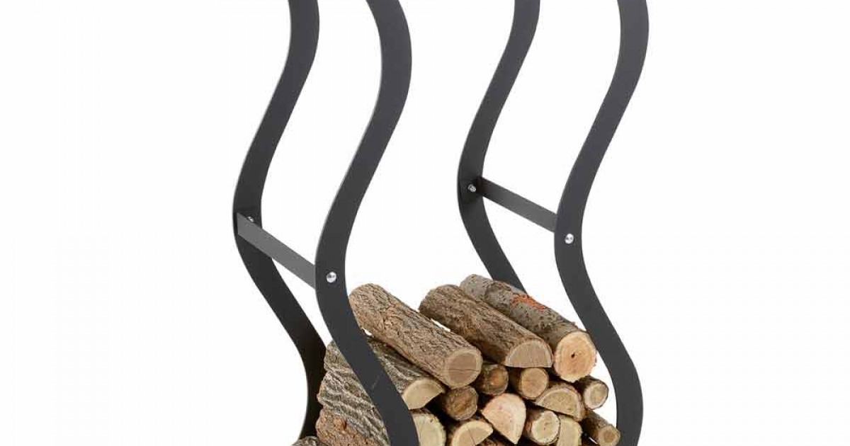 Indoor Steel Wood Log Holder Made in Italy