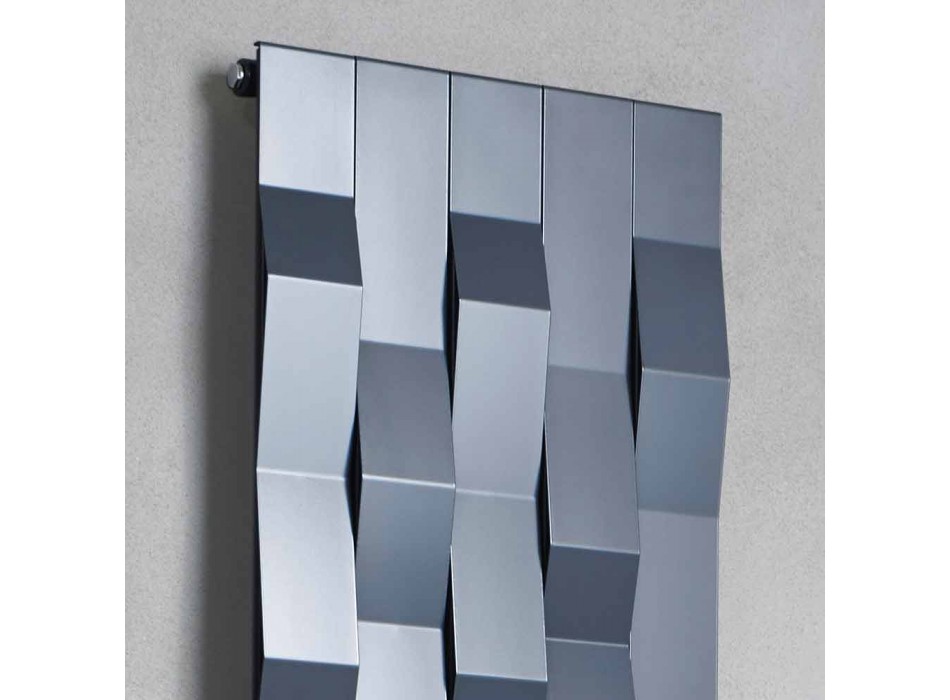 Electric wall-mounted radiator, vertical design in steel