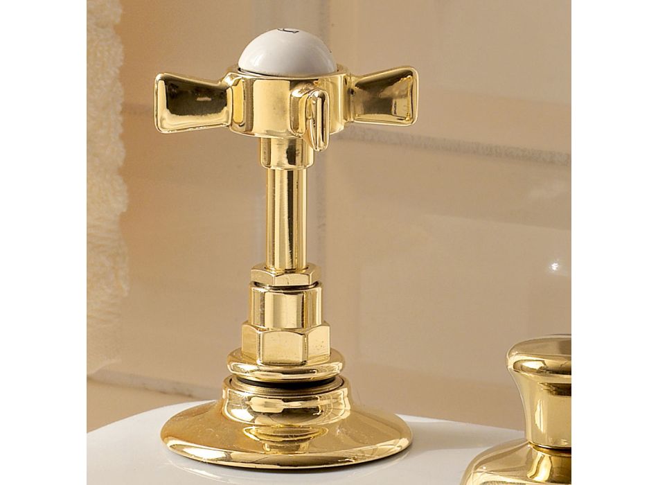 Vintage Design Brass Bidet Taps Made in Italy