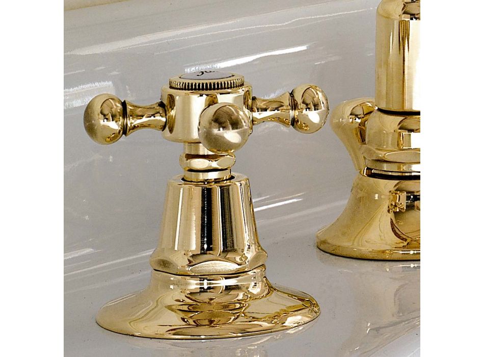 Washbasin tap in gold light Gold Vintage Made in Italy