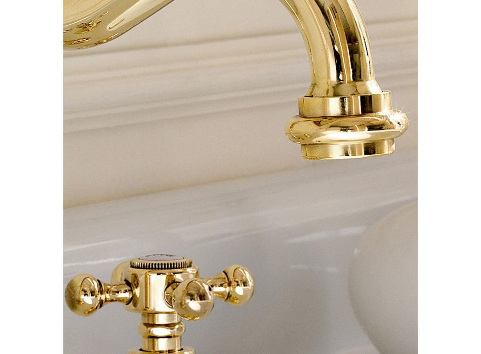 Washbasin tap in gold light Gold Vintage Made in Italy