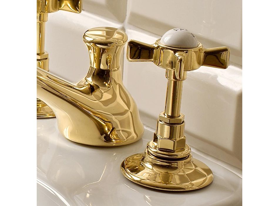 Bidet taps in light gold Vintage Gold Made in Italy