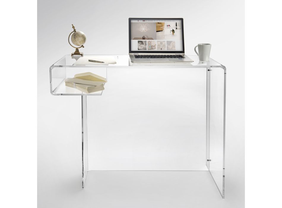 Modern Desk in Transparent Plexiglass Modern Design