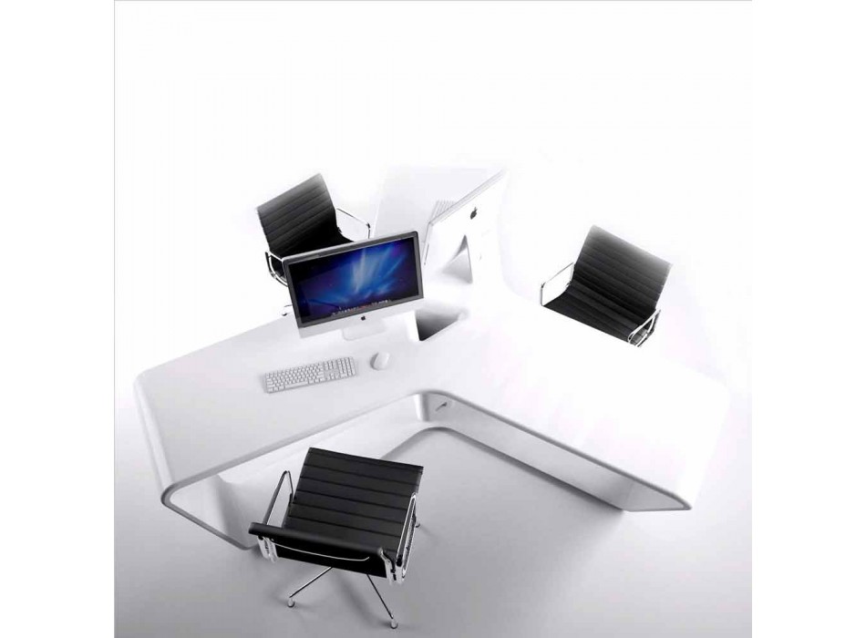 Modern design multi person office desk Ta3le, made in Italy