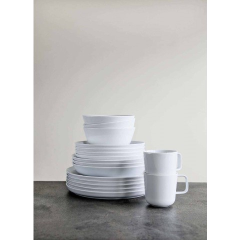 Modern Design White Porcelain Dinner Plates Set