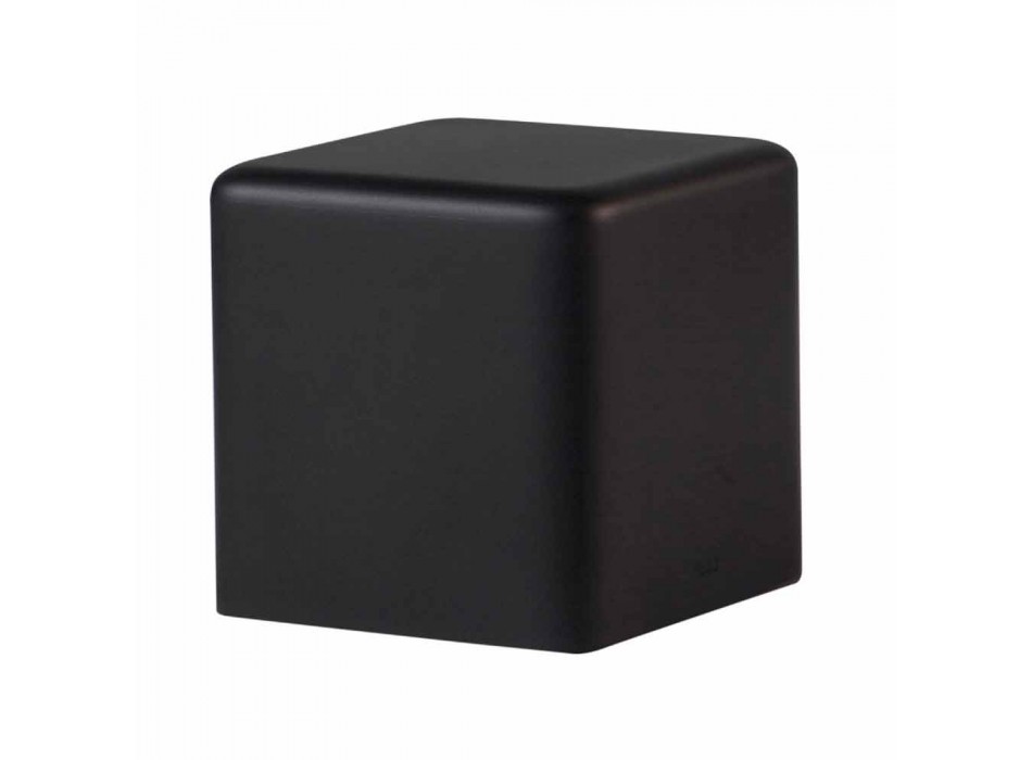 Modern design cube-shaped stool Slide Cube, produced in Italy