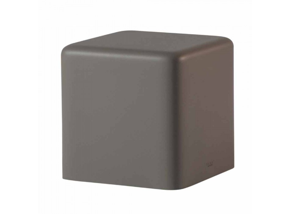 Modern design cube-shaped stool Slide Cube, produced in Italy