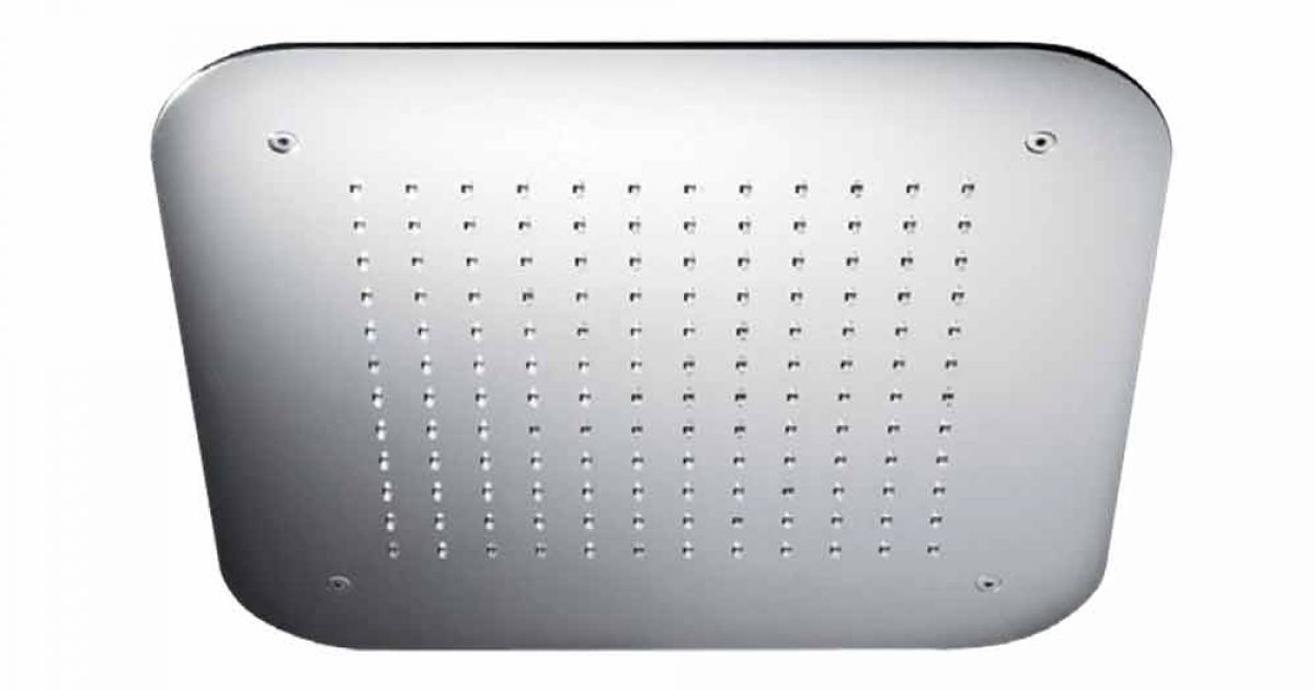 Single jet ceiling shower head in stainless steel Made in Italy