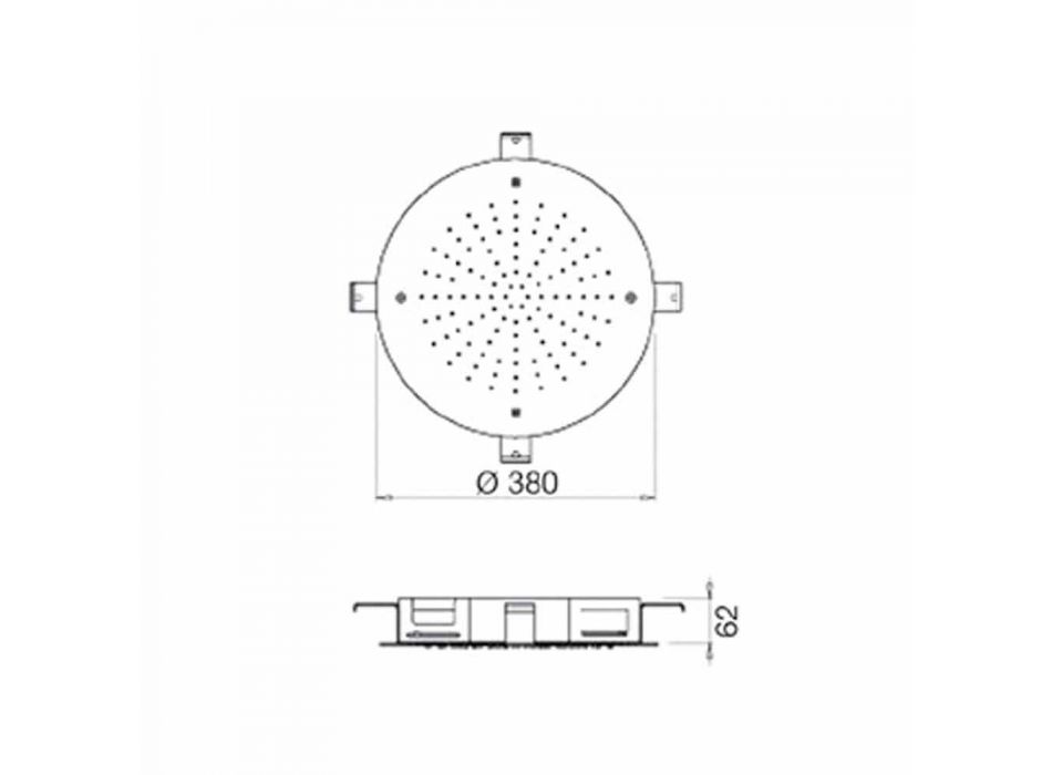 Modern Round Ceiling Shower Head Made in Italy