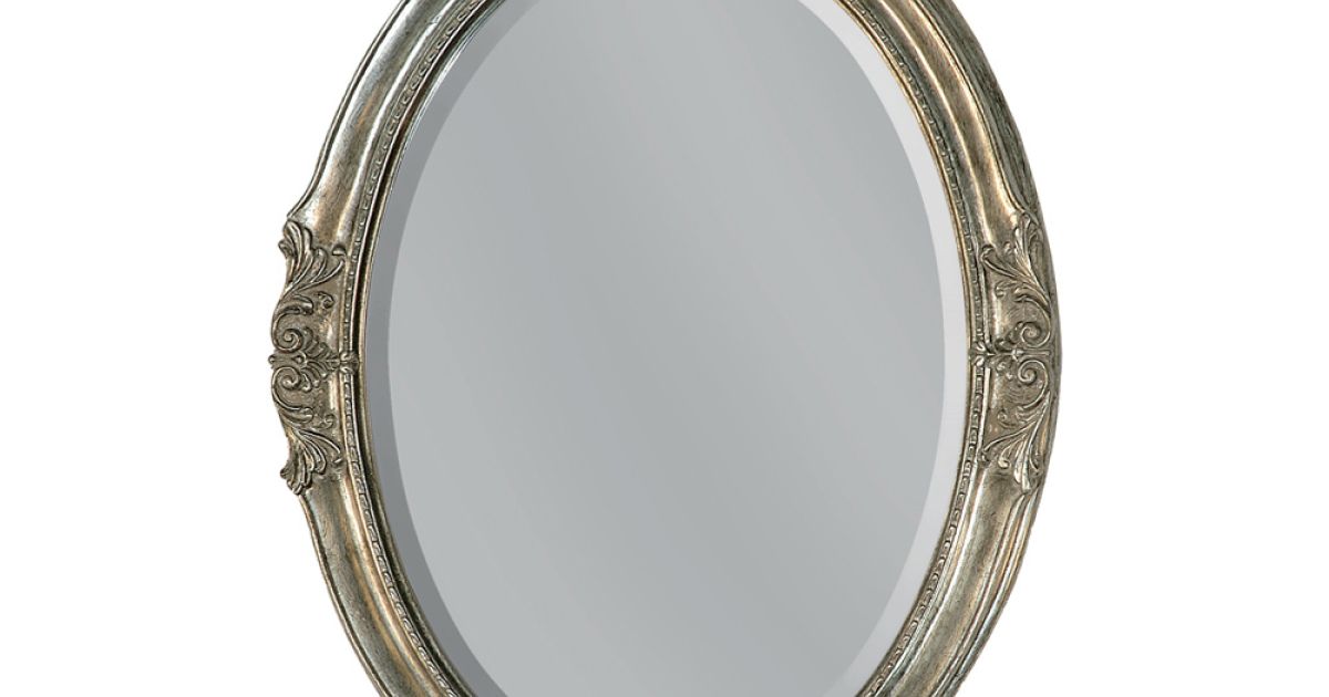 Oval Mirror with Ground Mirror