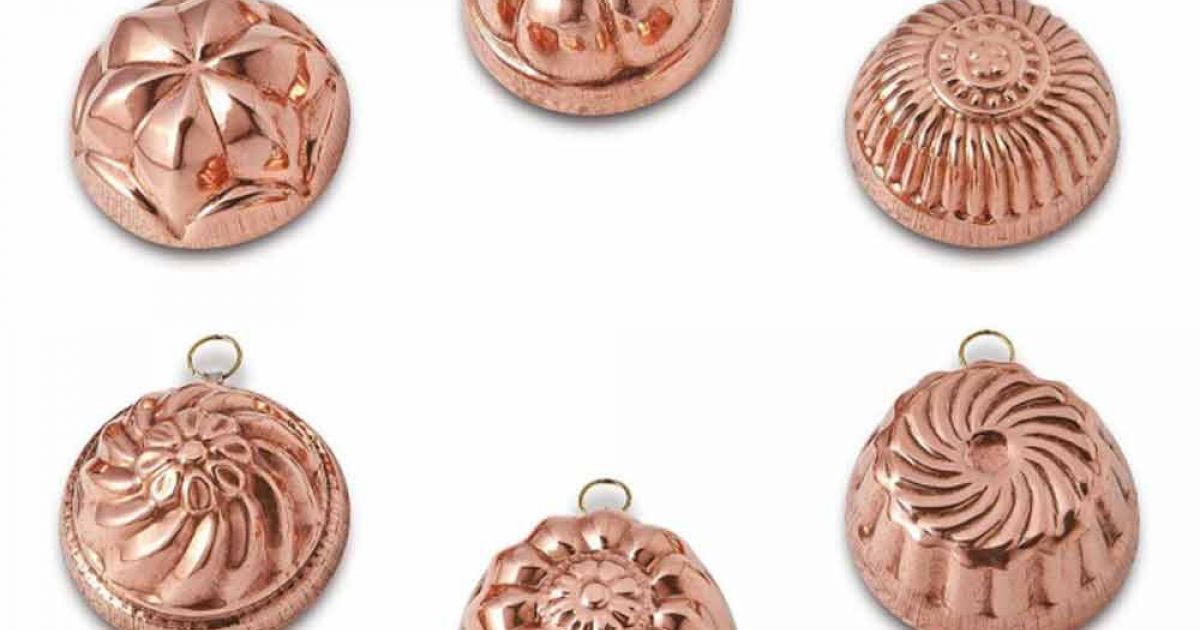 Molds for Various Decorations in Italian Artisan Copper