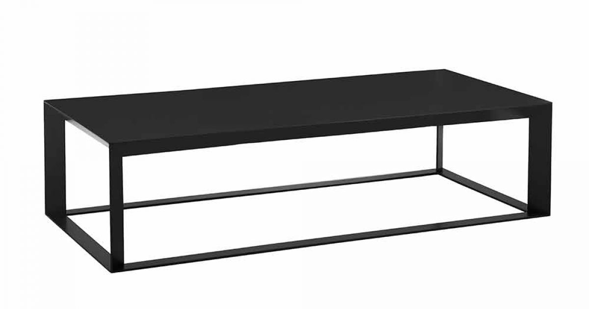 Low Steel Coffee Table, Modern Italian Design