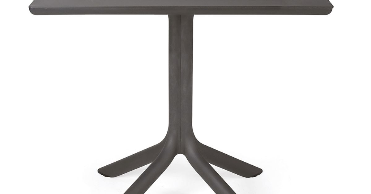 Coffee table with perforated polypropylene top