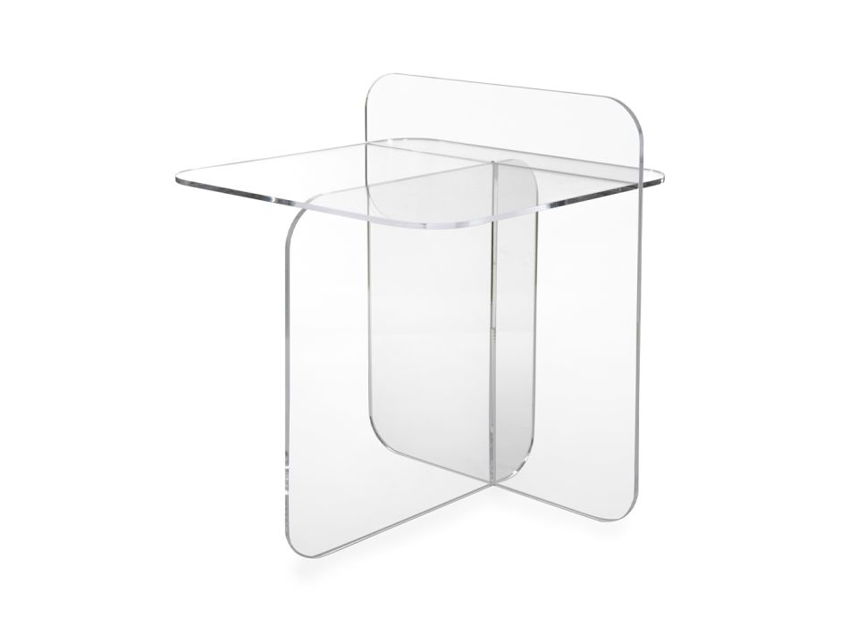 Modern living room coffee table in plexiglass
