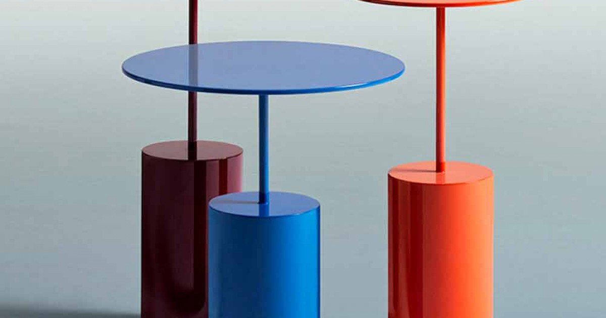 Round Coffee Table for Modern Living Room of Colorful Italian Design