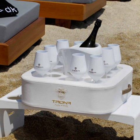 Modern design floating pool tray Trona, made in Italy