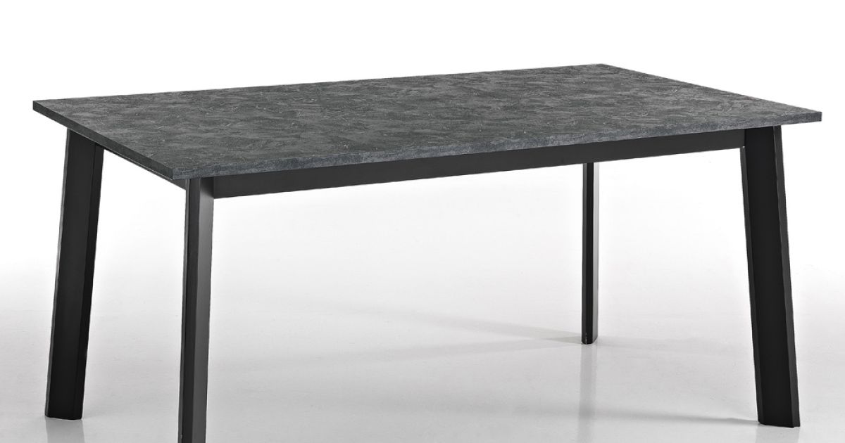 Extendable Dining Table to 220 cm with Graphite Beech Base