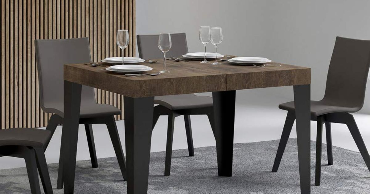 Extendable table to 284 cm in different sizes and finishes
